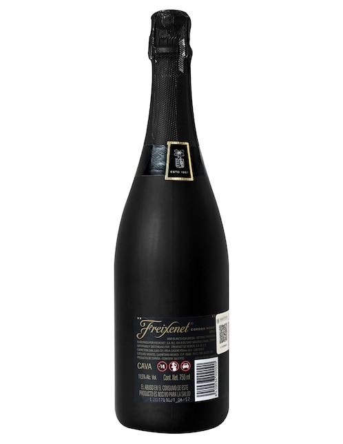 Vino espumoso blanco Macabeo Freixenet Cava Cordón Negro España 750 ml 2