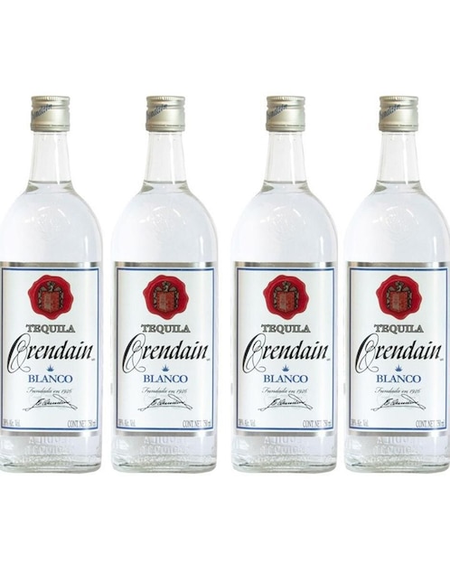 Caja de tequila Orendain tipo Blanco 4 piezas 750 ml c/u 1