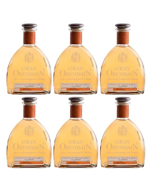 Caja de tequila Gran Orendain tipo Reposado 6 piezas 750 ml c/u 1