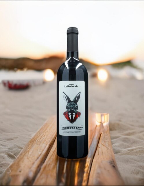 Vino tinto La Redonda Liebre Por Gato cabernet sauvignon 750 ml 2