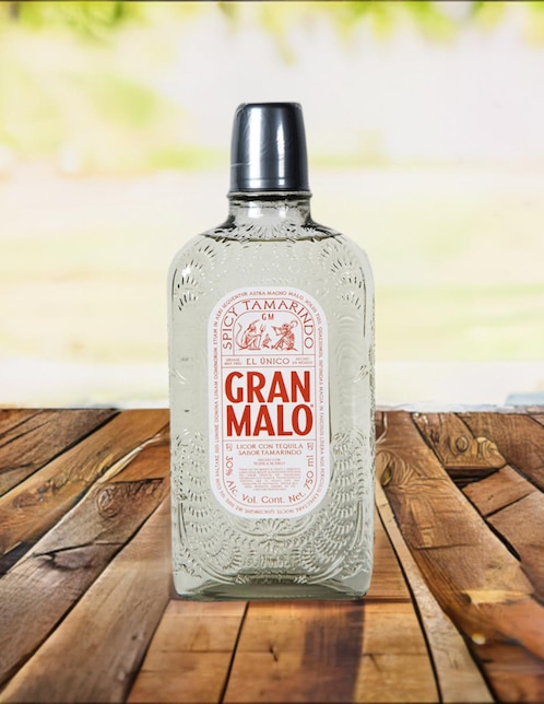 Licor de tequila Gran Malo sabor tamarindo 750 ml 5