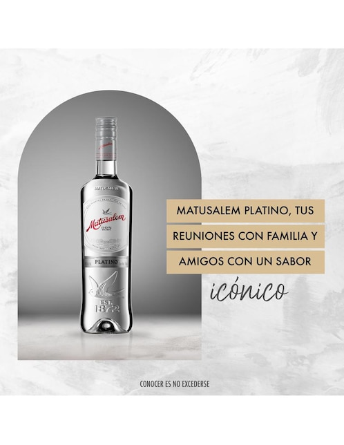 Ron Matusalem Platino Blanco 750 ml 3