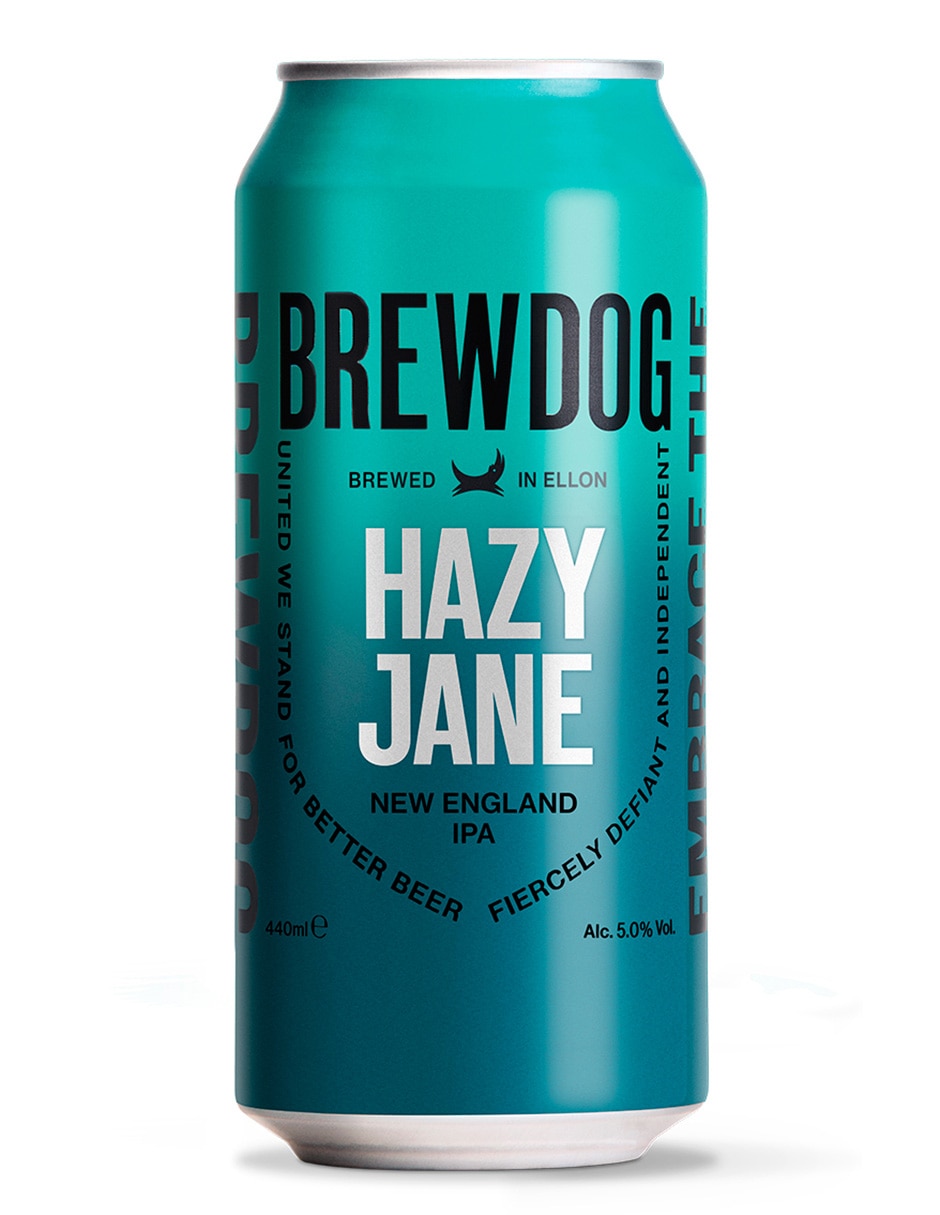 Cerveza clara Brewdog Hazy Jane artesanal 440 ml
