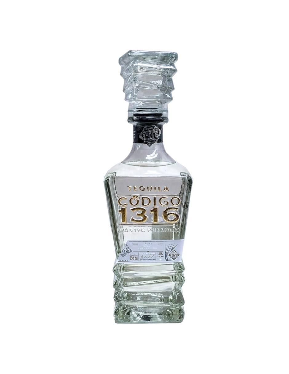 Tequila Código 1316 tipo Añejo cristalino 750 ml