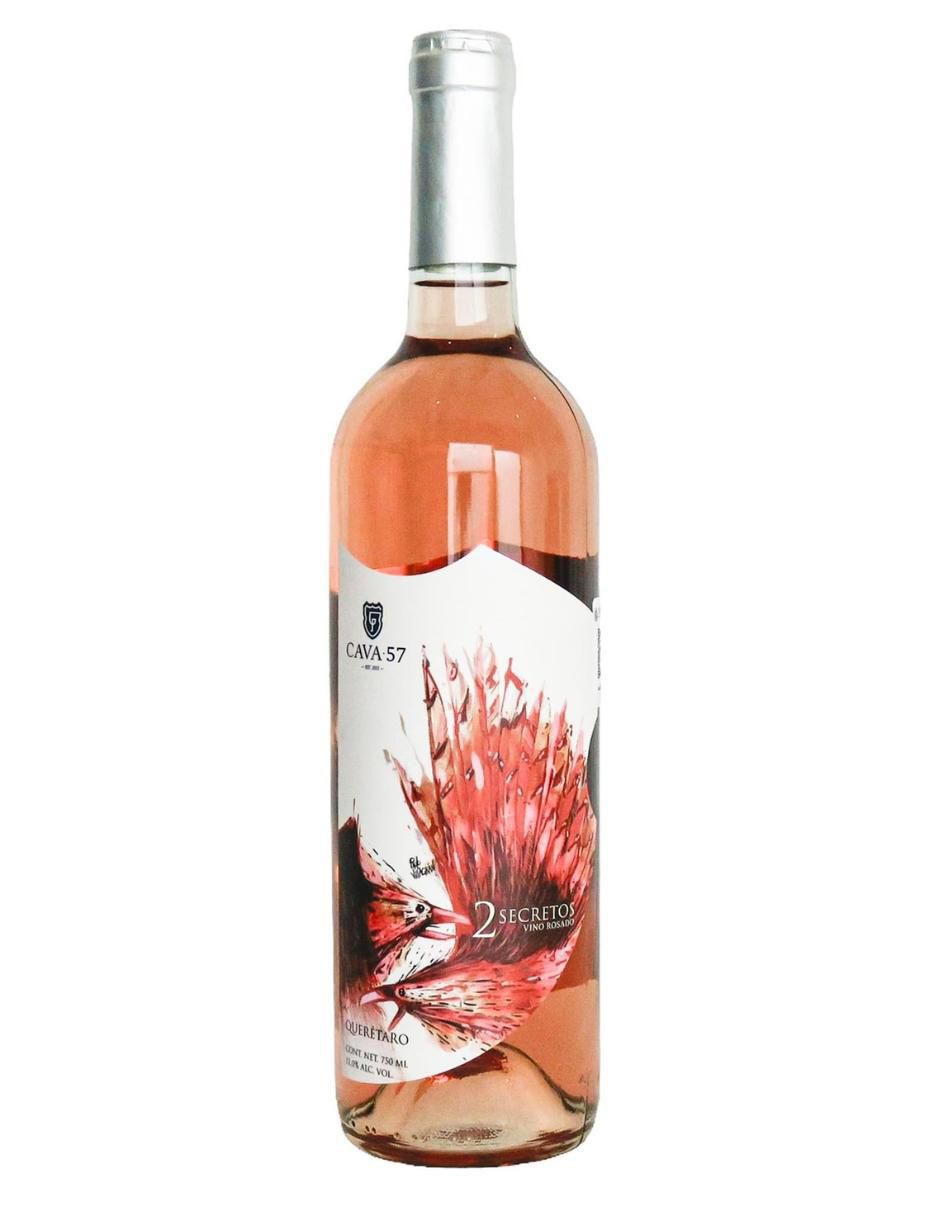Vino rosado ensamble semi seco Cava 57 Dos Secretos 750 ml