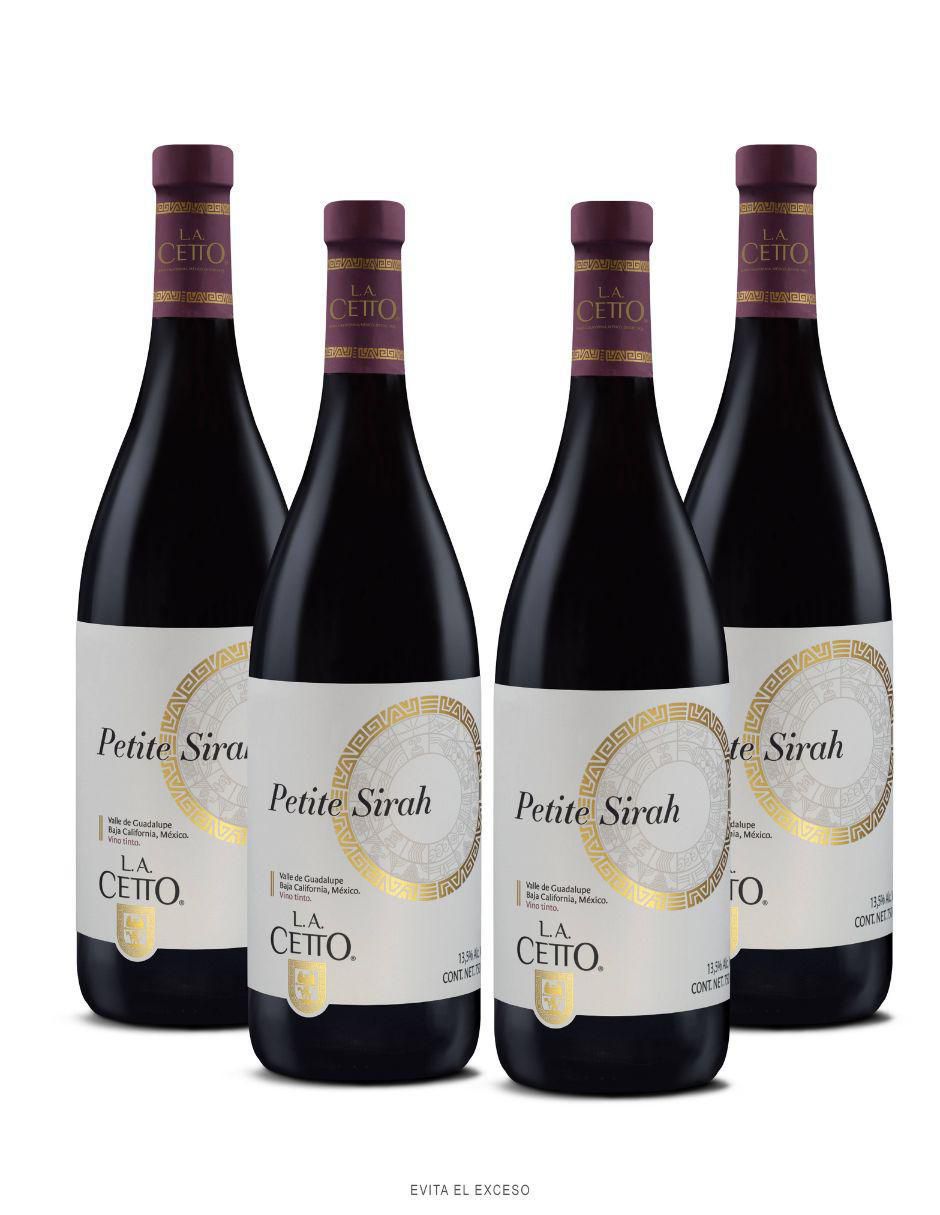 Set vino tinto La Cetto línea clásica Petite Sirah 750 ml